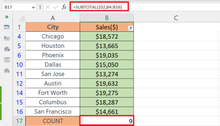 How To Count The Number Of Colored Cells In Microsoft Excel | SpreadCheaters