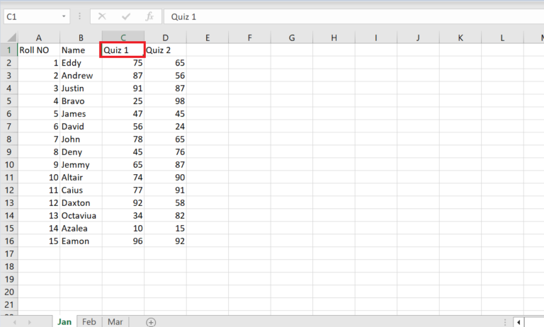 How To Select All Cells In A Column In Microsoft Excel | SpreadCheaters