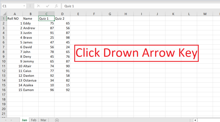 How To Select All Cells In A Column In Microsoft Excel | SpreadCheaters