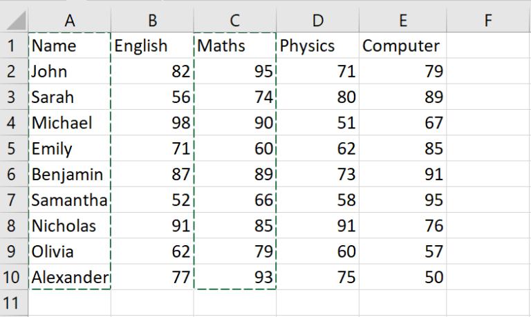How To Copy Two Columns In Excel | SpreadCheaters