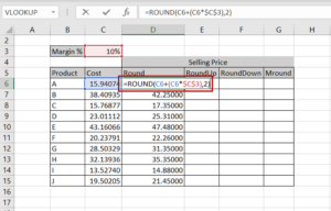 How To Round A Formula Result In Excel | SpreadCheaters