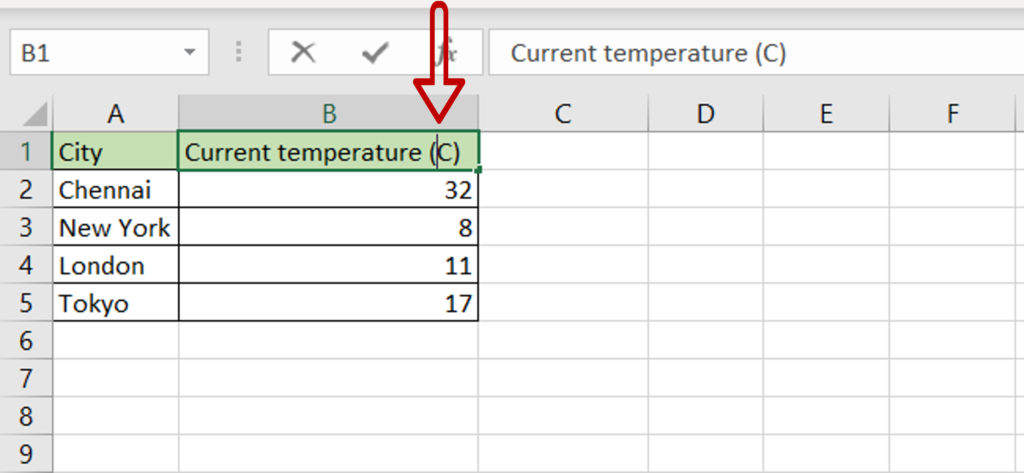 How To Add Degree Symbol In Excel | SpreadCheaters