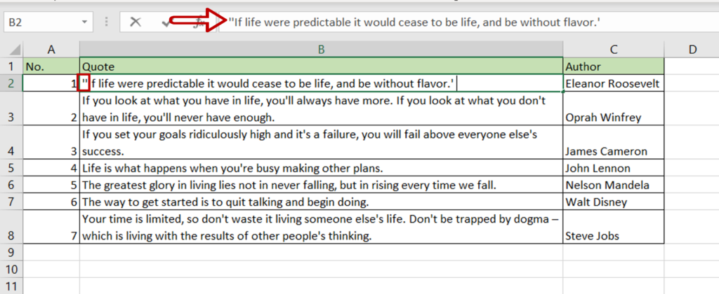 How To Add Single Quotes In Excel | SpreadCheaters