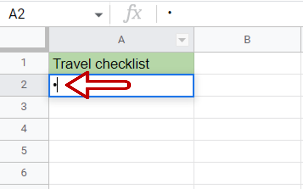 How To Insert Bullet Points Into Google Sheets | SpreadCheaters