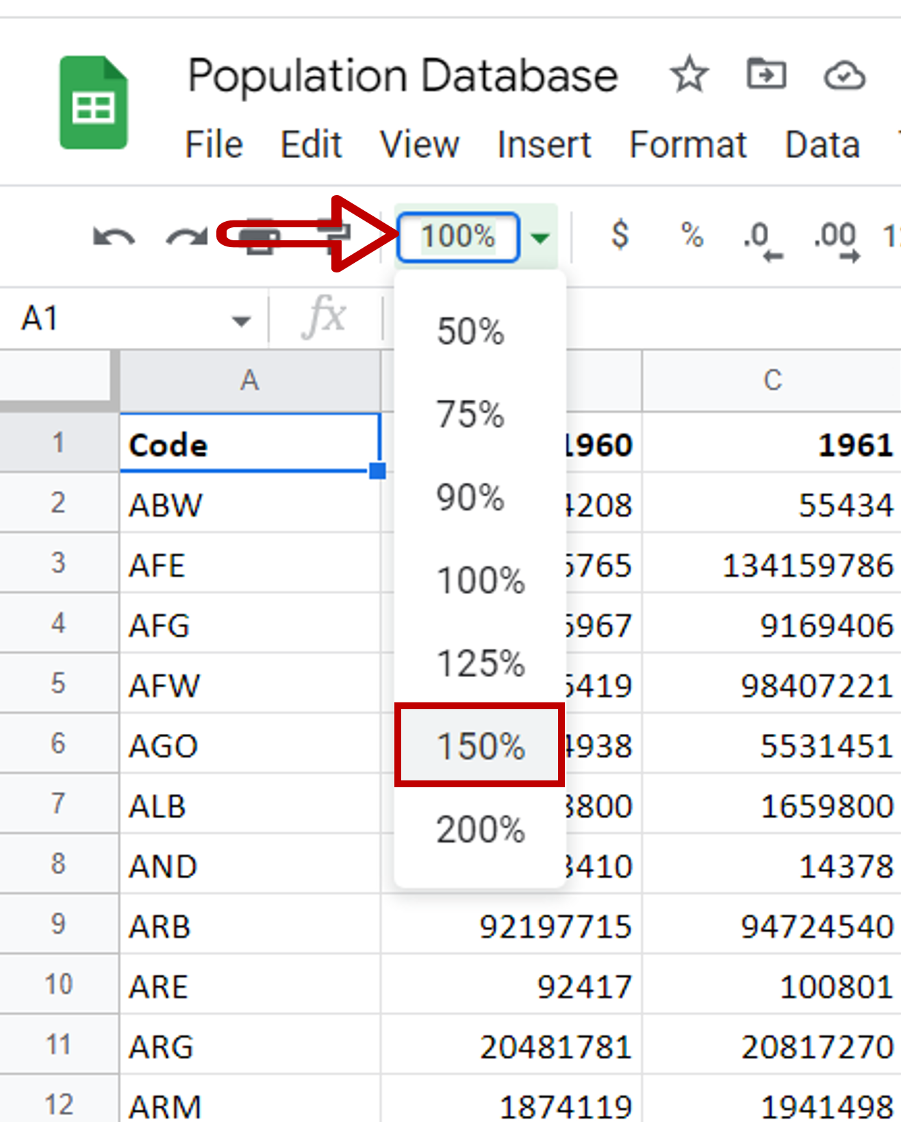 How To Zoom In On Google Sheets | SpreadCheaters