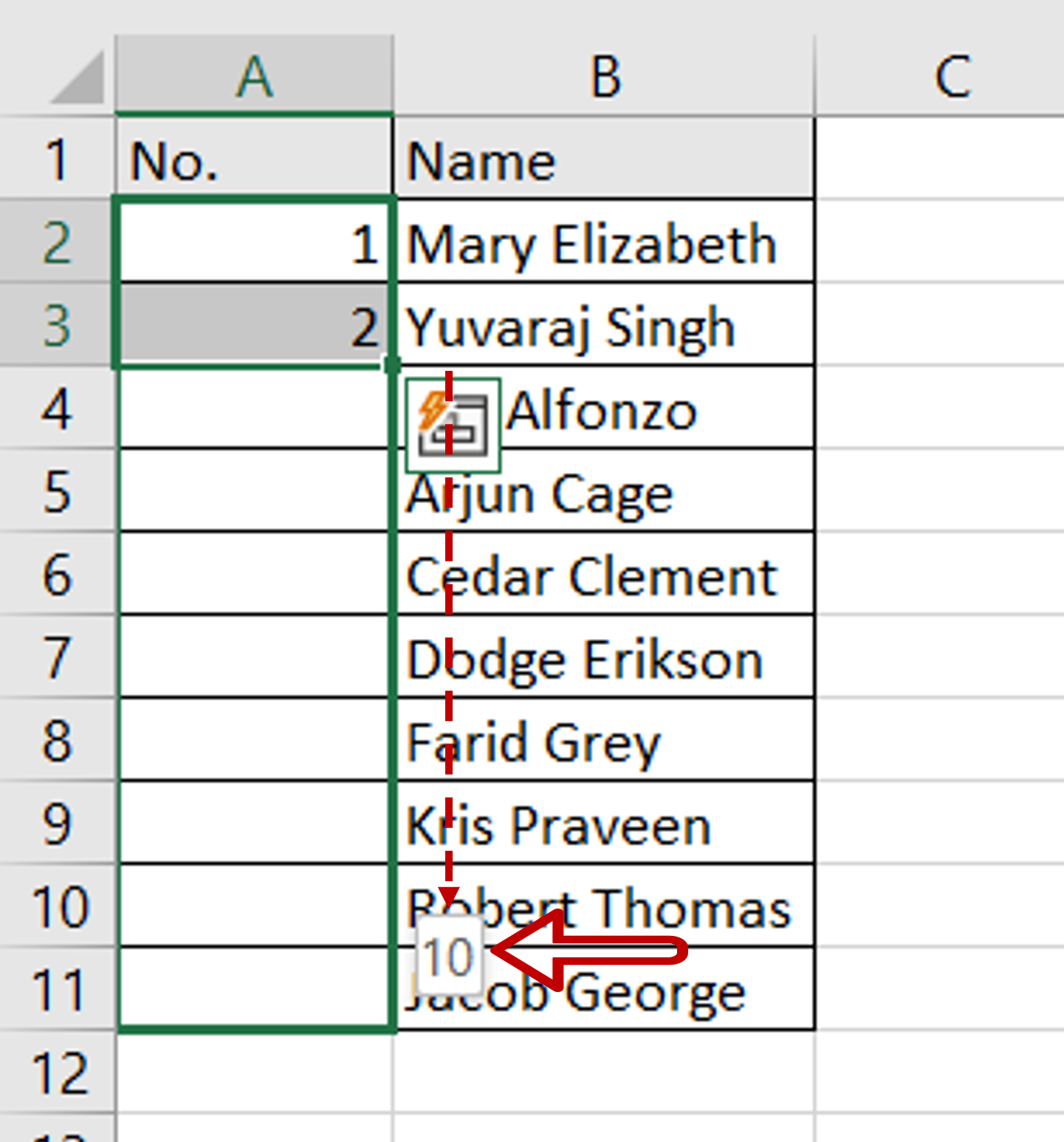 How To Auto-number Cells In Excel | SpreadCheaters