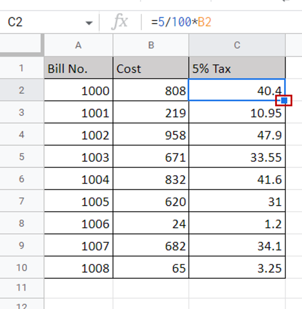 How To Copy A Formula In Google Sheets | SpreadCheaters