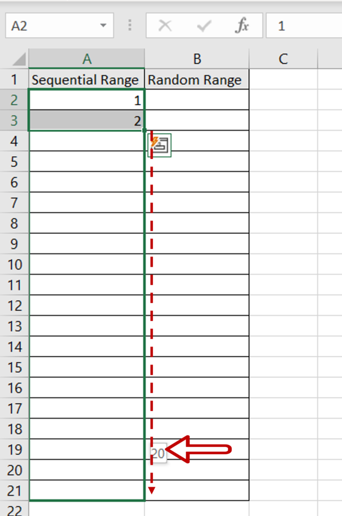 How To Create A Range Of Numbers In Excel | SpreadCheaters