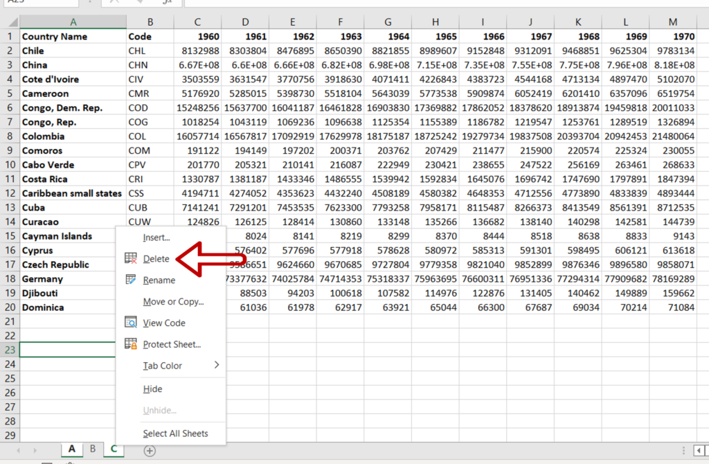 How To Delete Tabs In Excel | SpreadCheaters
