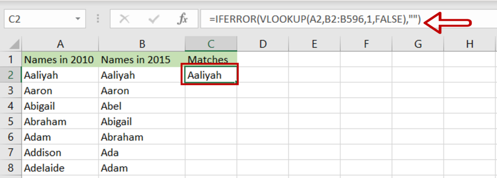 How To Find Matching Cells In Excel | SpreadCheaters