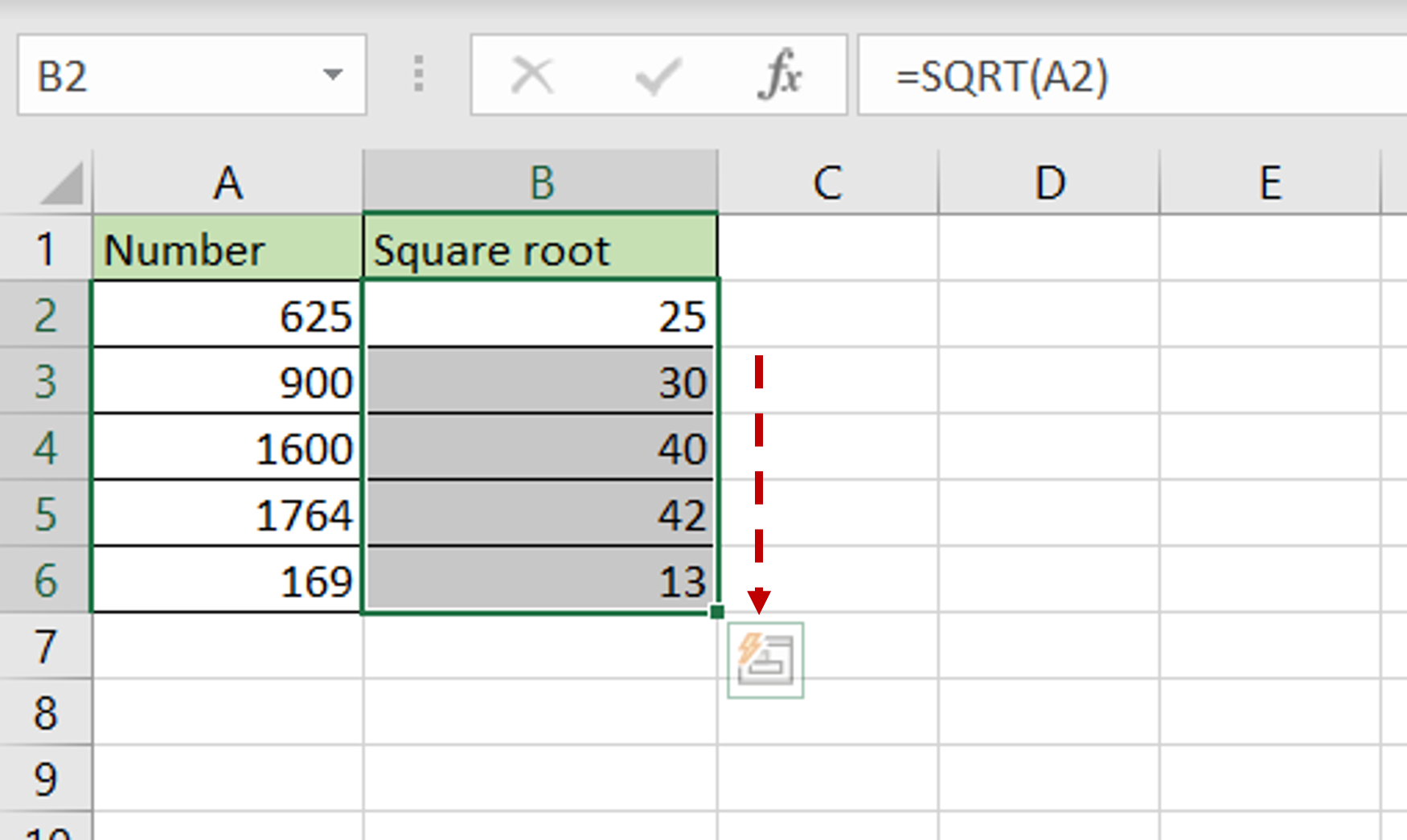 How To Find Square Root In Excel | SpreadCheaters