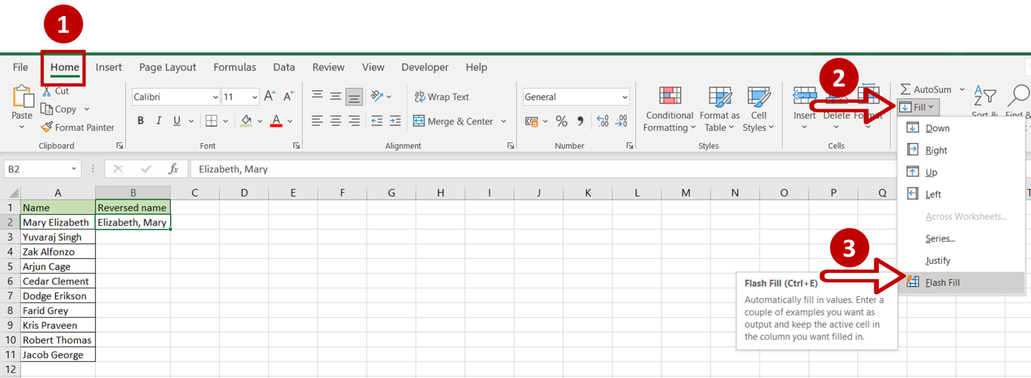 How To Reverse Names In Excel | SpreadCheaters