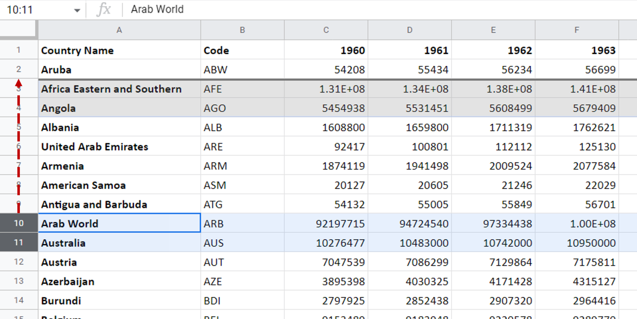 How To Move Rows In Google Sheets | SpreadCheaters