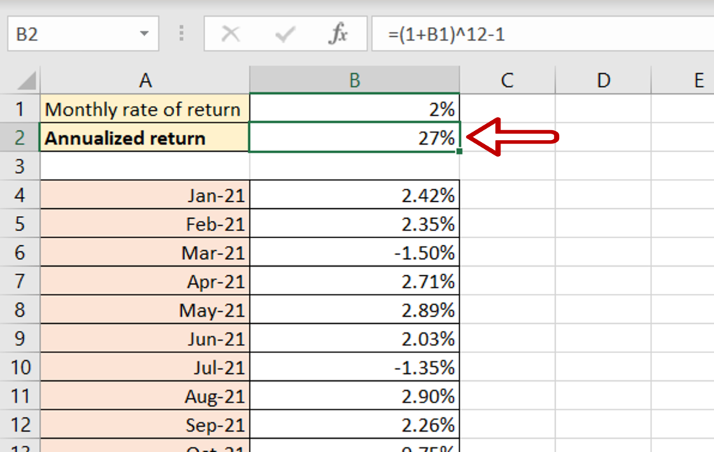 Excel tutorial: how to calculate annualized volatility in excel ...