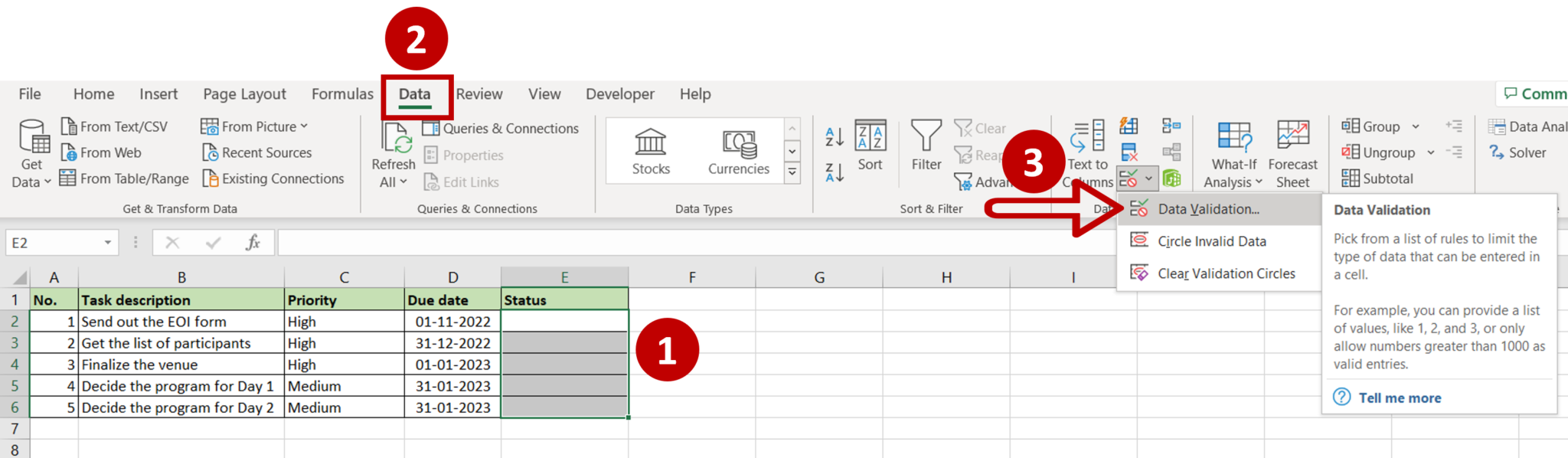 How To Create A Task Tracker In Excel | SpreadCheaters