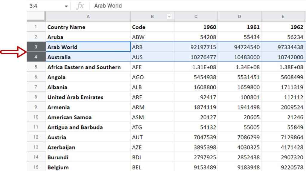 How To Move Rows In Google Sheets | SpreadCheaters