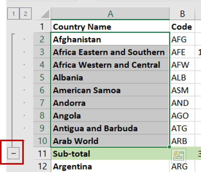 How To Create Collapsible Rows In Excel | SpreadCheaters