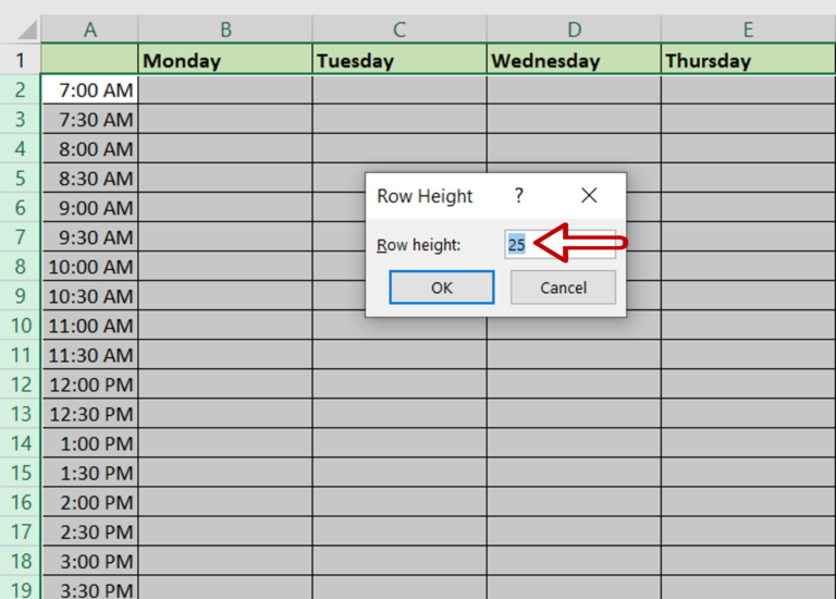 How To Make A Schedule In Excel | SpreadCheaters