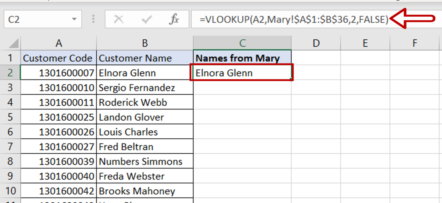 How To Compare Two Columns In Different Excel Sheets Using Vlookup ...