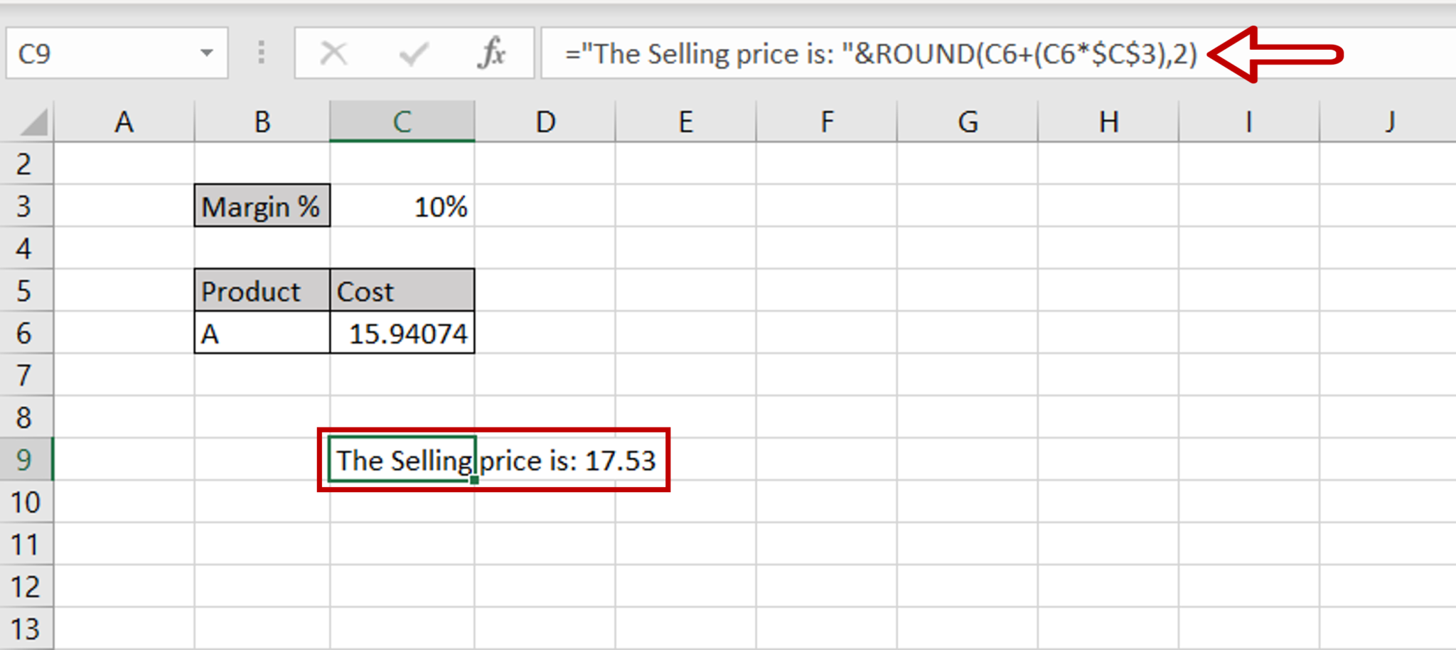How To Add Text After A Formula In Excel | SpreadCheaters