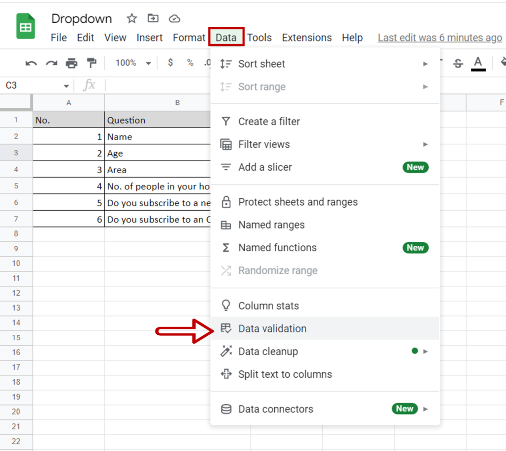 How To Put A Dropdown In Google Sheets | SpreadCheaters