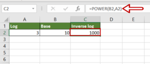 How To Reverse Log Base 10 In Excel | SpreadCheaters