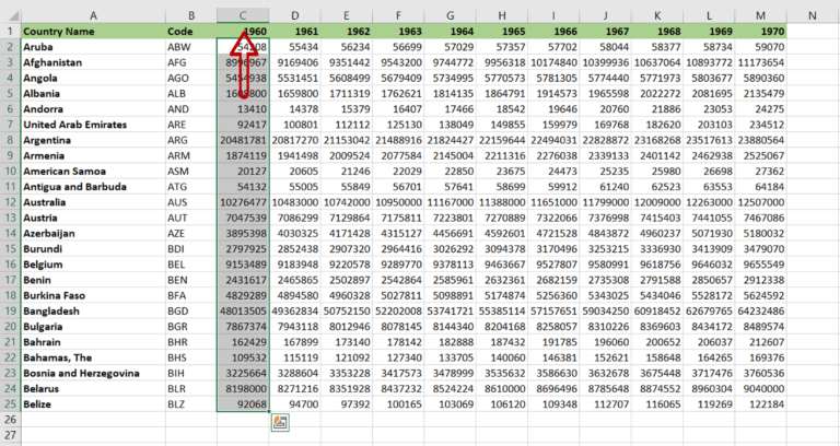 How To Select Columns In Excel | SpreadCheaters