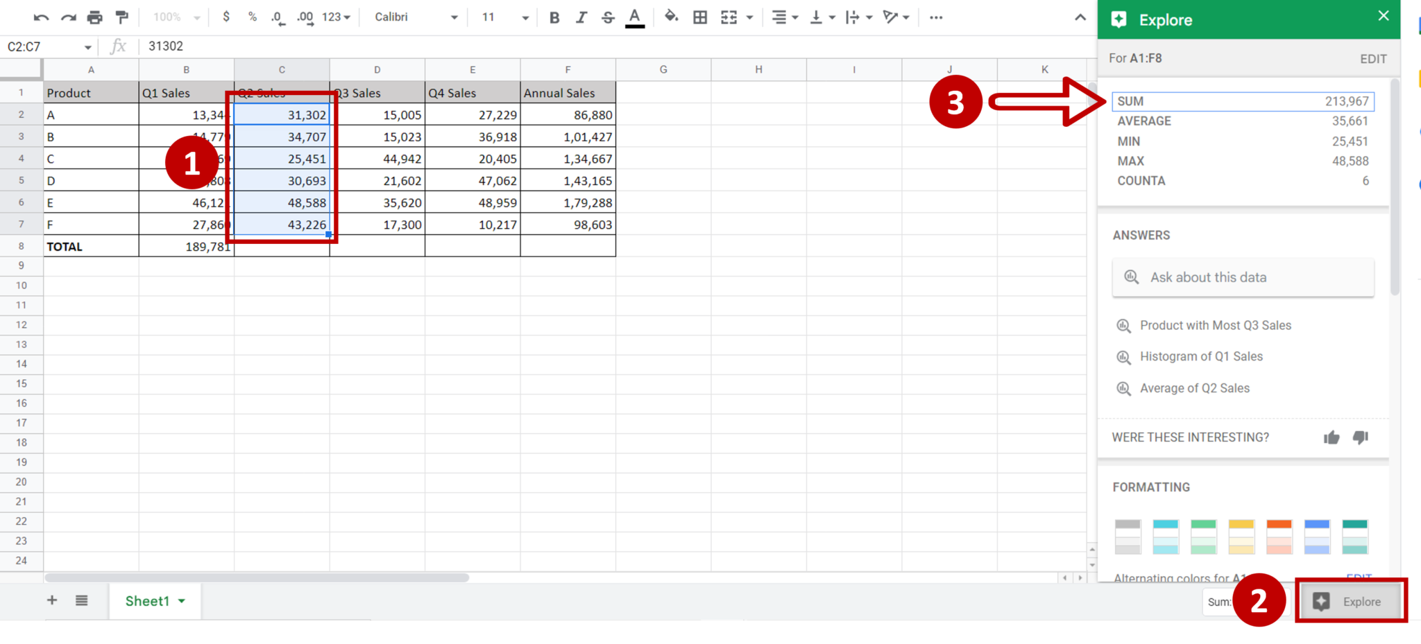 How To Sum Numbers In Google Sheets | SpreadCheaters