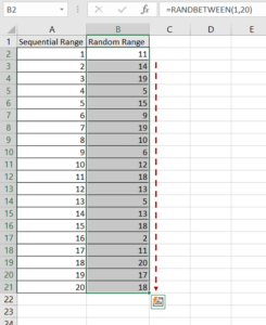 How to create a range of numbers in Excel - SpreadCheaters