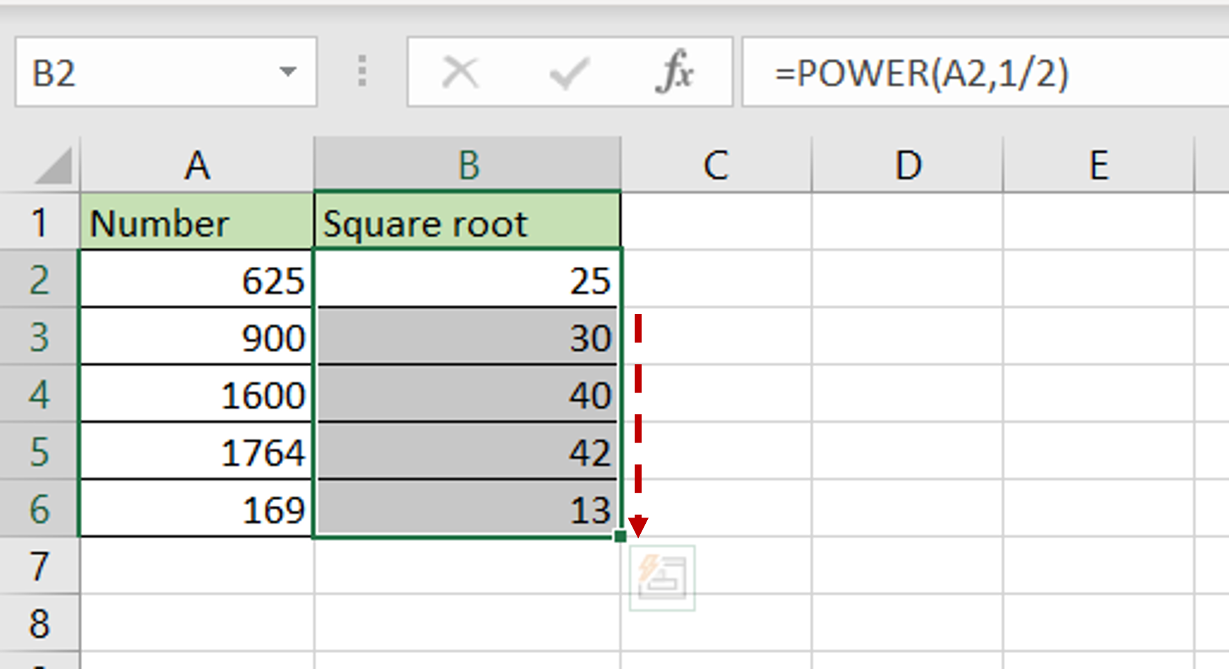 How To Find Square Root In Excel | SpreadCheaters