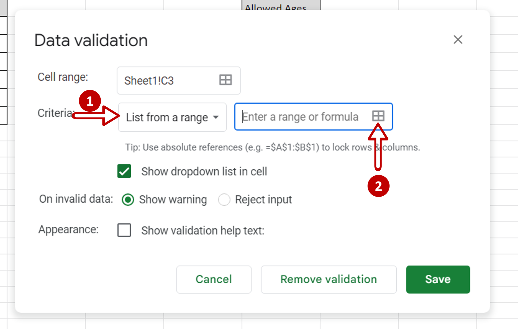 How To Insert Drop Down In Google Sheets | SpreadCheaters