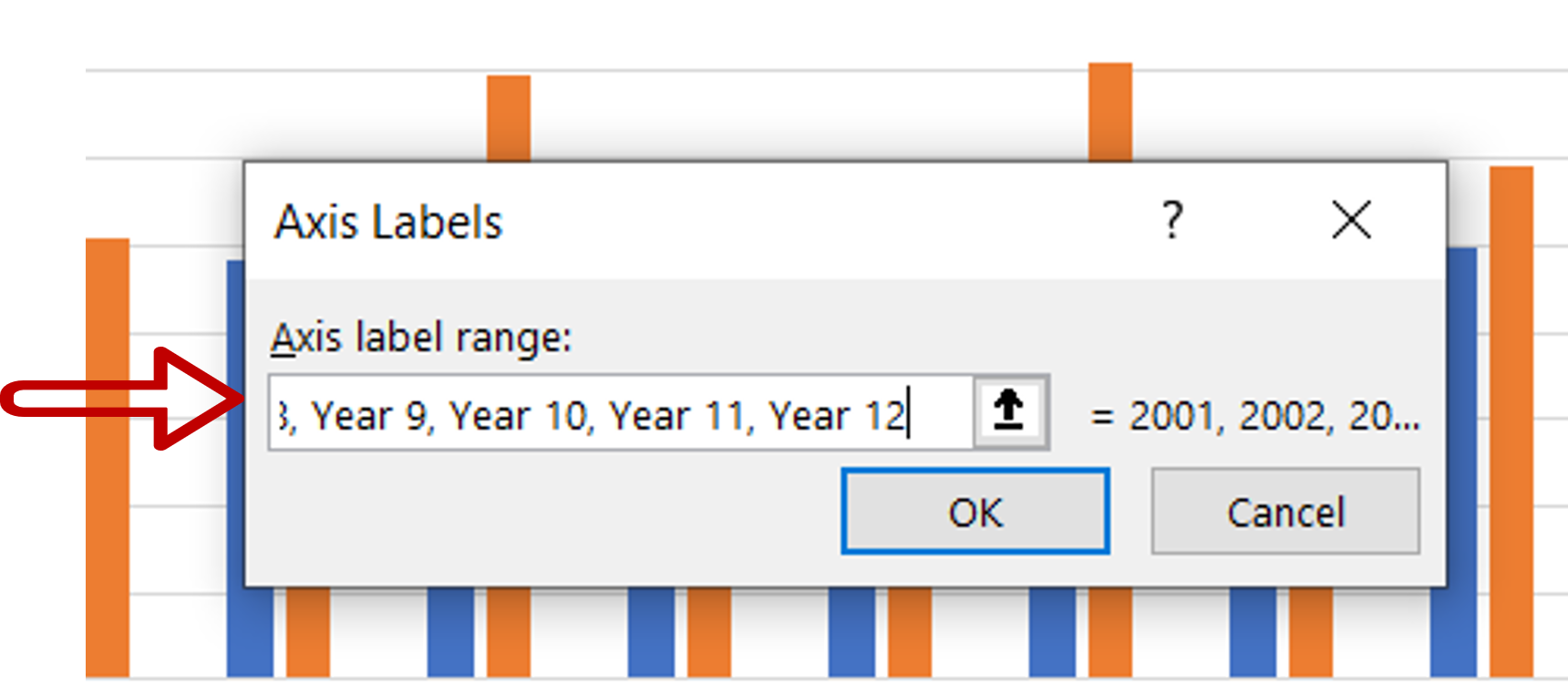 How To Change The Numbers On The X-axis In Excel | SpreadCheaters