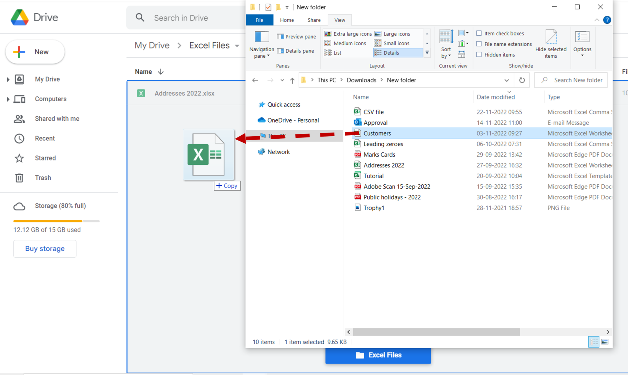 How To Save An Excel File To Google Drive | SpreadCheaters