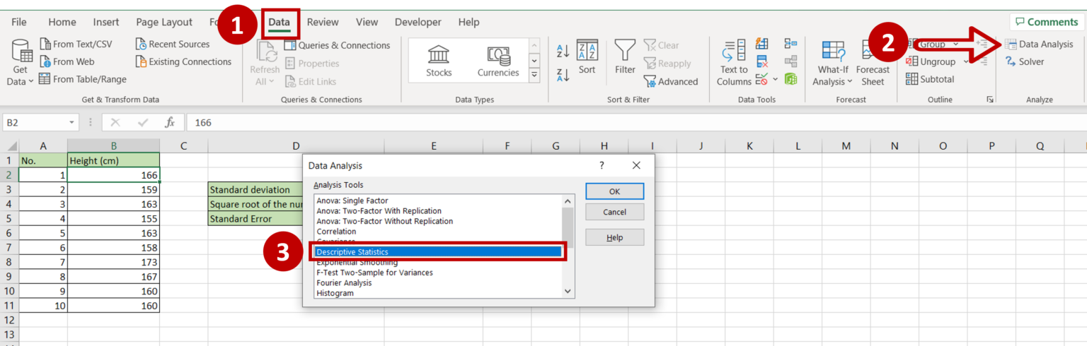 How To Calculate Standard Error In Excel | SpreadCheaters
