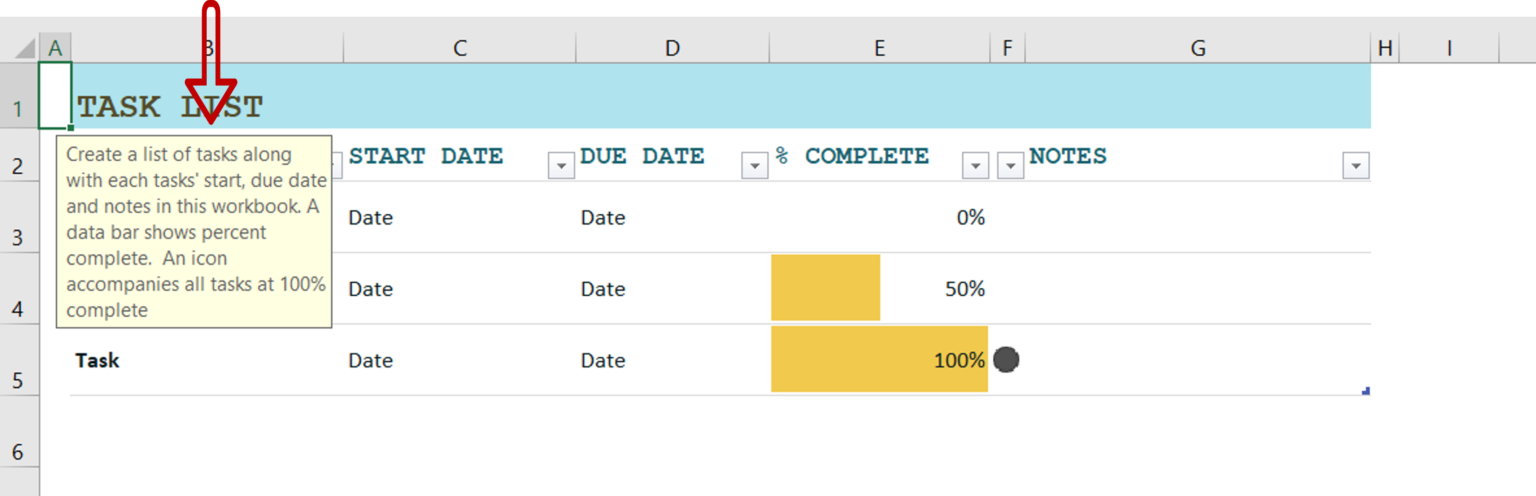How To Create A Task Tracker In Excel | SpreadCheaters