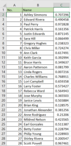 How To Do Random Sampling In Excel | SpreadCheaters
