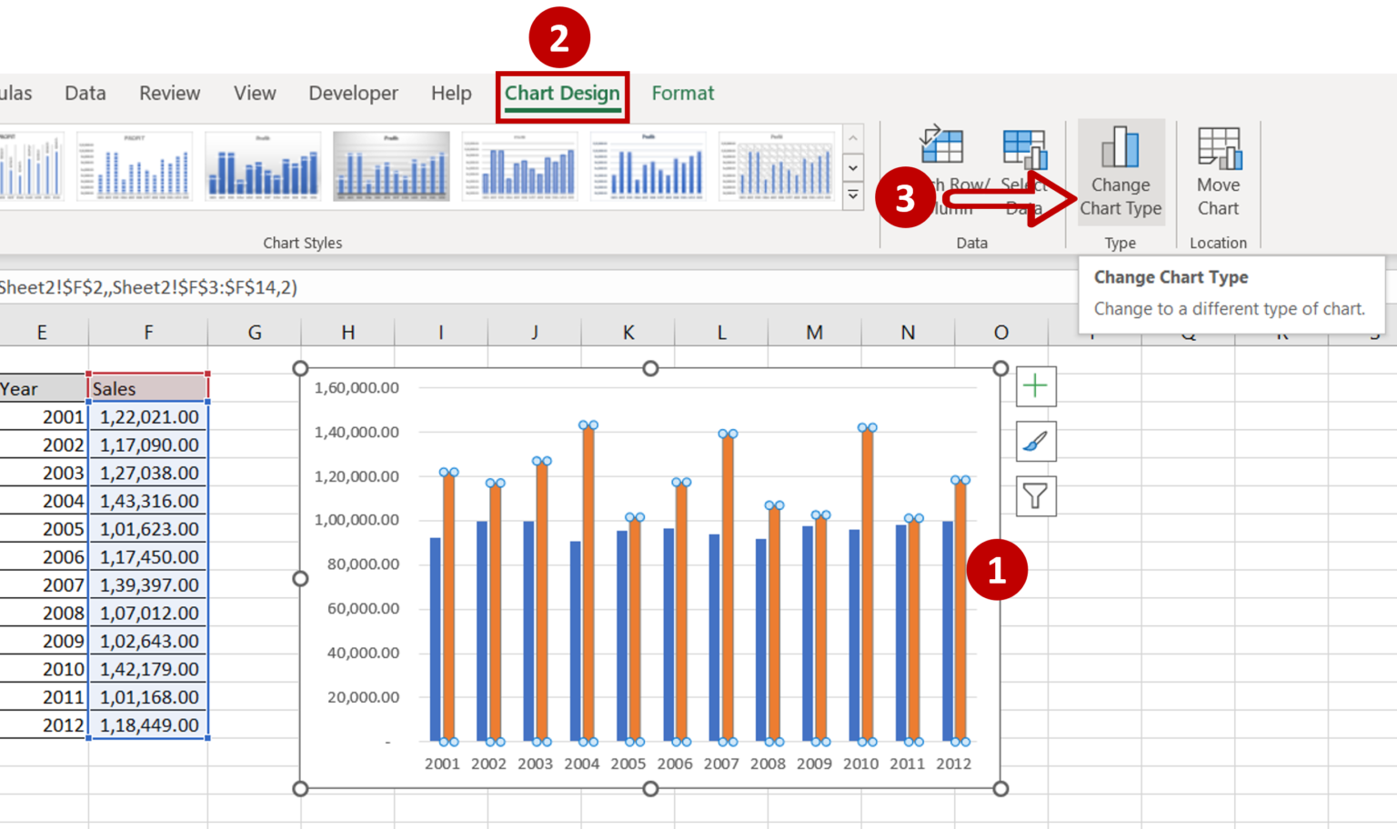 How to merge two graphs in Excel - SpreadCheaters