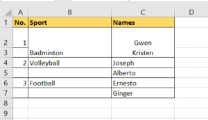 How to merge two rows in Excel - SpreadCheaters