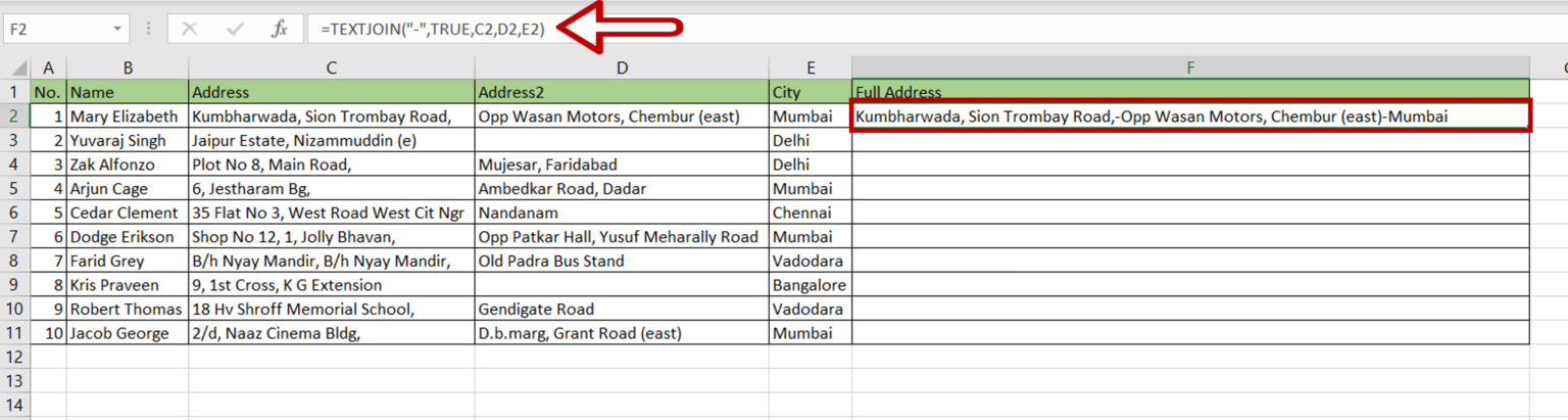 How To Combine 3 Columns In Excel | SpreadCheaters