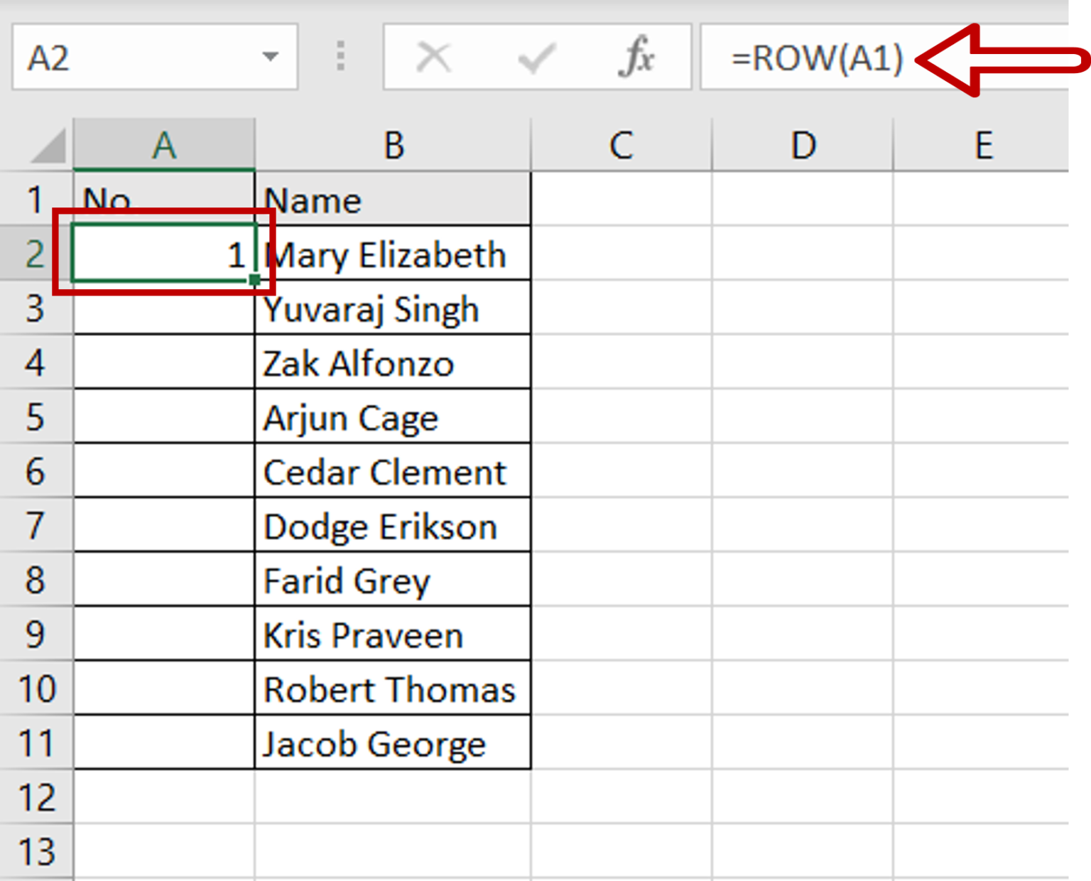 How To Auto-number Cells In Excel | SpreadCheaters