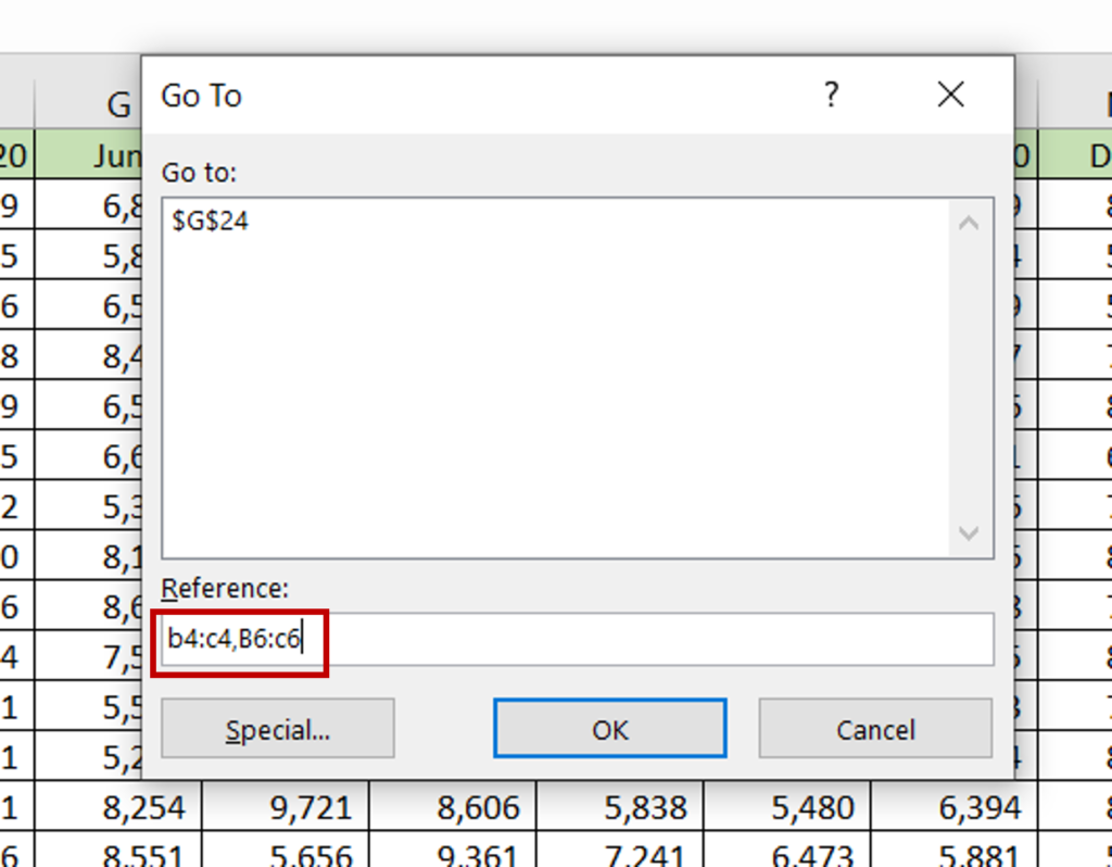 How To Select Multiple Ranges In Excel | SpreadCheaters