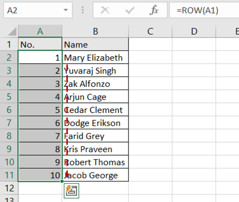 How To Auto-number Cells In Excel | SpreadCheaters
