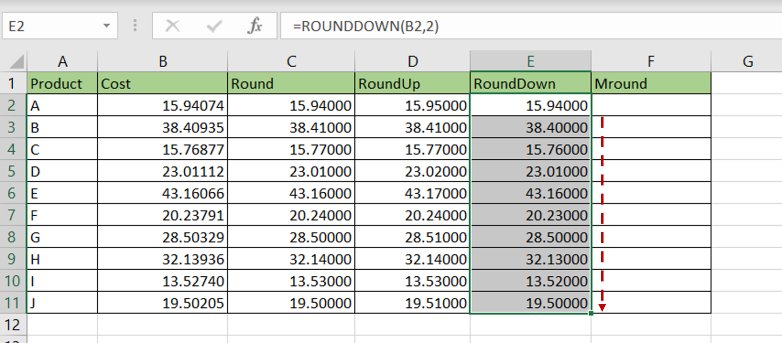 How To Round To The Nearest Hundredth In Excel | SpreadCheaters