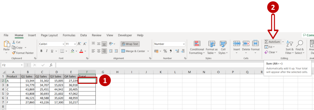 How To Add Multiple Columns In Excel | SpreadCheaters