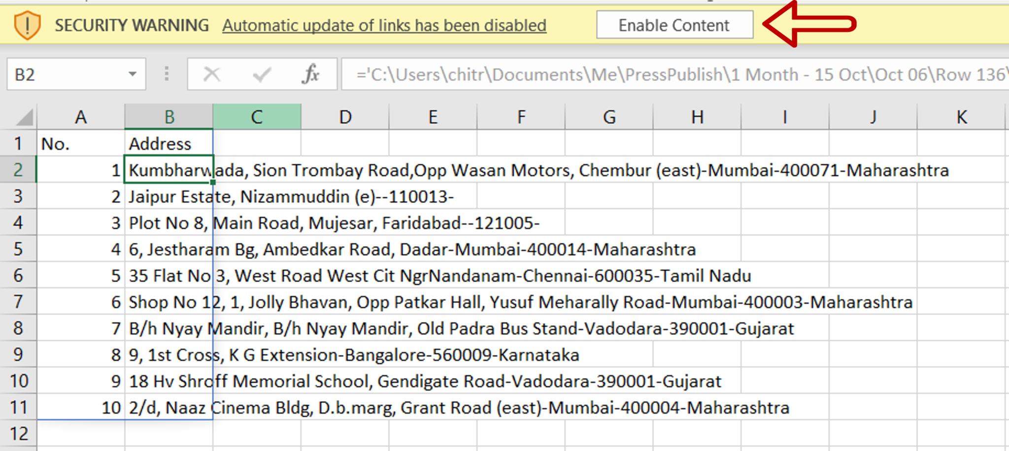 How To Enable Content In Excel | SpreadCheaters