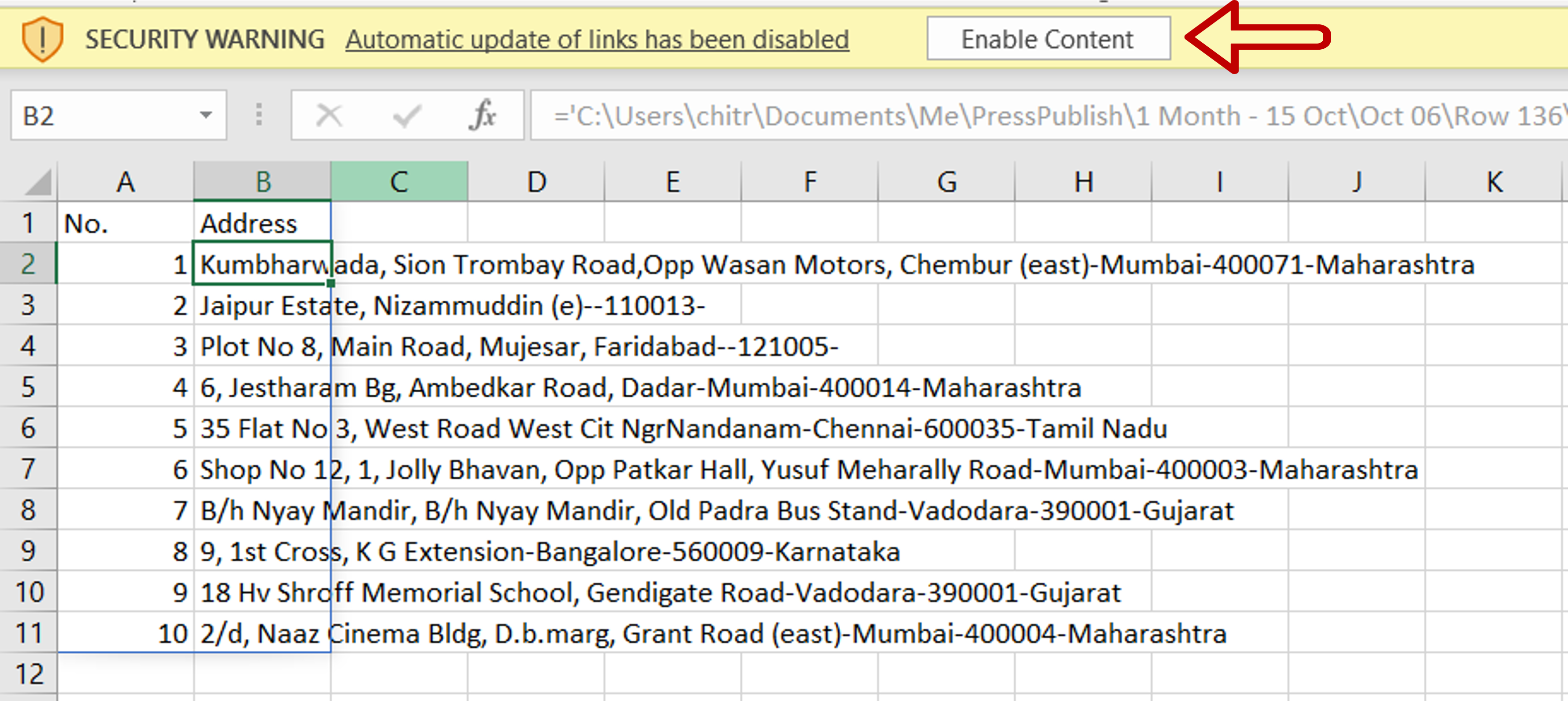 How To Enable Content In Excel | SpreadCheaters