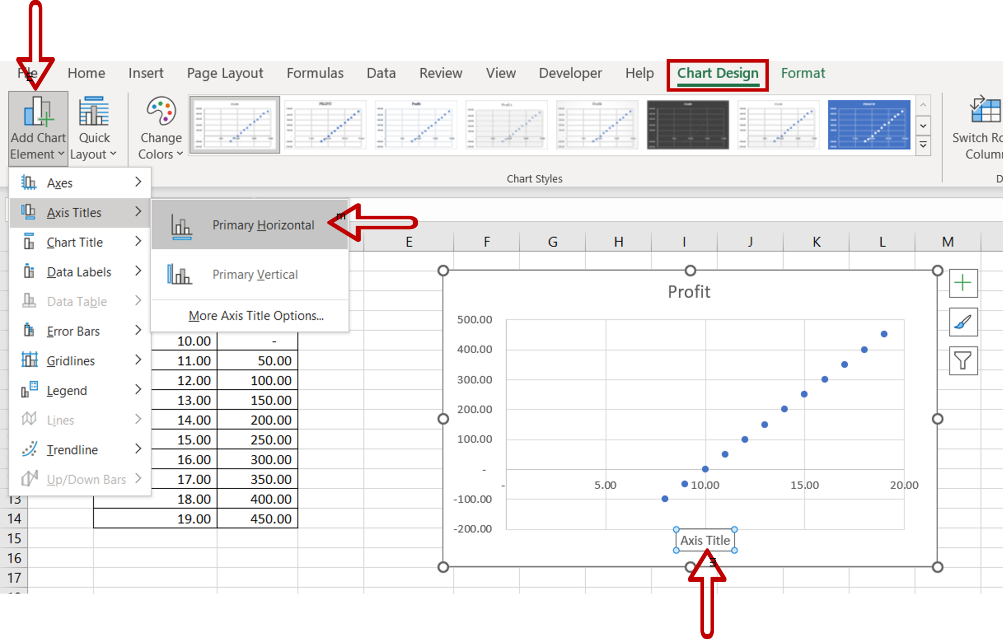 How To Label The X And Y Axes In Excel | SpreadCheaters