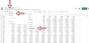 How to make a column stay in Google sheets - SpreadCheaters