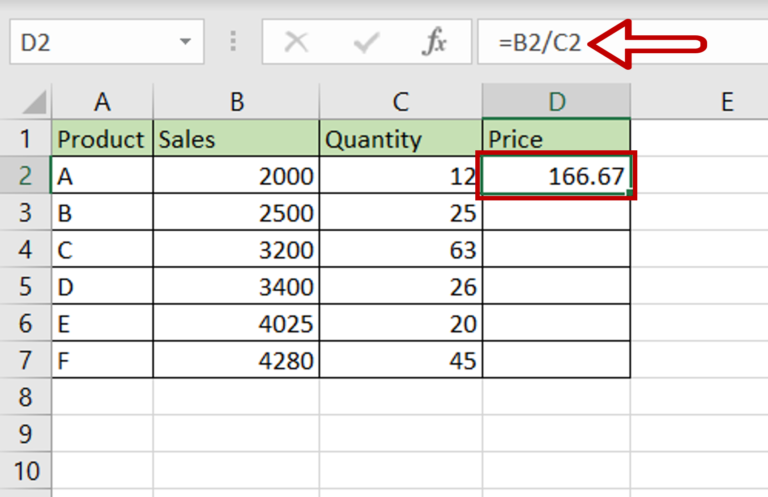 How To Put A Formula In Excel | Spreadcheaters