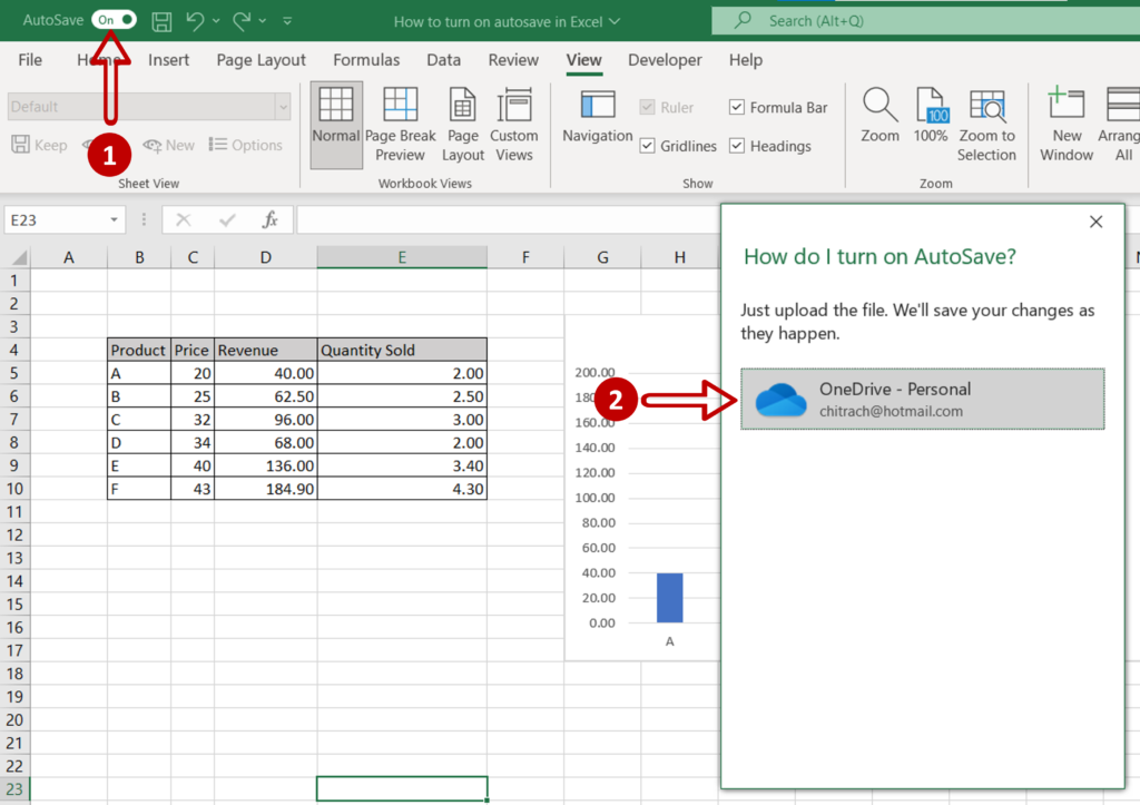How To Turn On Autosave In Excel | SpreadCheaters
